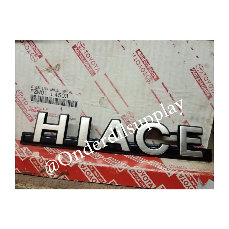 Toyota Hiace door emblem, original Hiace writing emblem | Shopee Malaysia