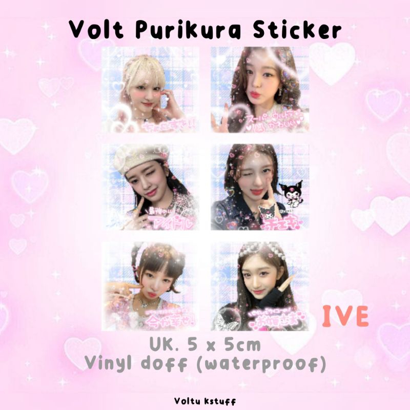 Volt sticker purikura ive sellkor japan Cute freebies mail fanmade ...