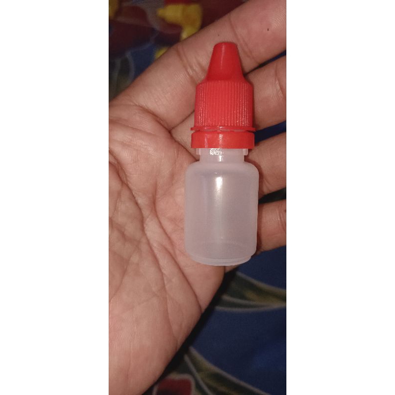 MERAH 10ml drop bottle, opaque transparent HDPE bottle with dark red ...