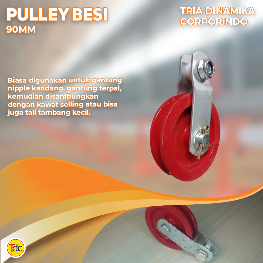 Pulley 90mm Iron/Puley/Curtain/Tarpaulle/Pulley Pulley Hoist Pulley 3.5 ...
