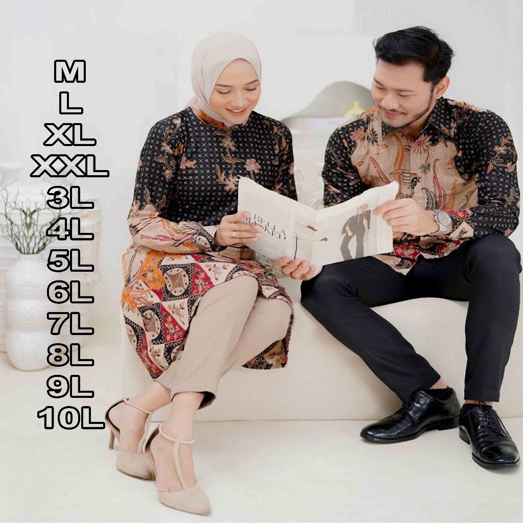 COUPLE BATIK TUNIC JUMBO TUNIC BIG Size Jumbo Batik Tunic Top - Elif ...