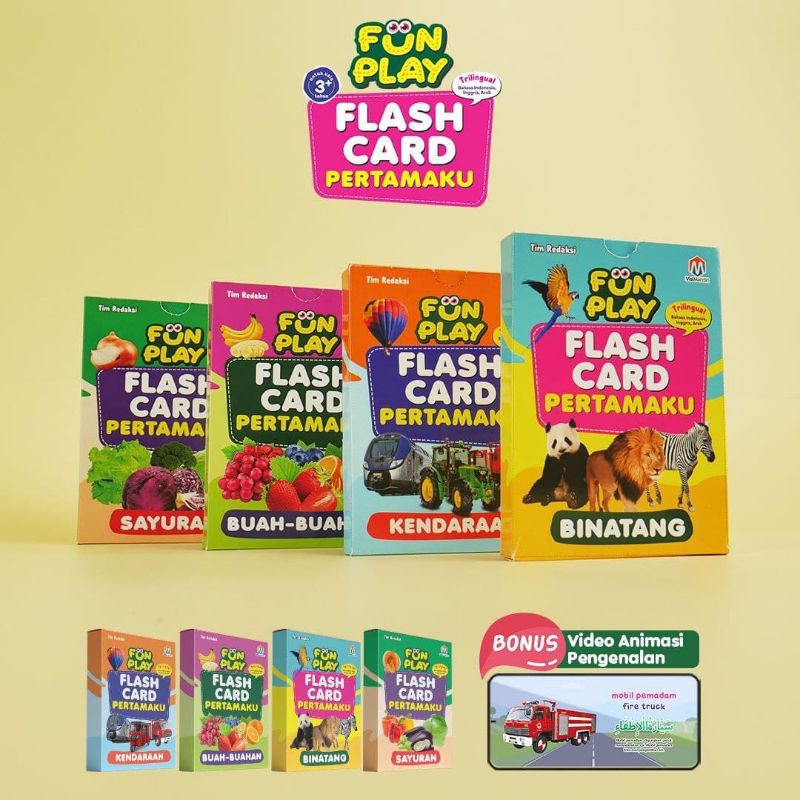 My First Fun Play Flash Cards (get 4 titles) | Shopee Malaysia