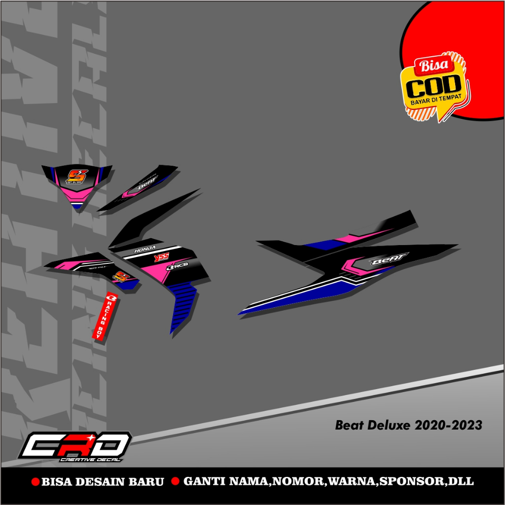 Striping Sticker beat deluxe Latest Design free request Name nmr ...