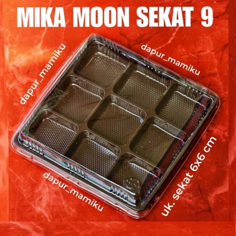 Tray Mika 9 compartments + Lid / Mika Moon cake 9 compartments Mika ...