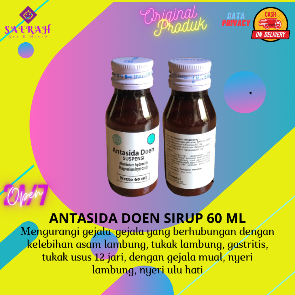 Alesha Antasida Doen Syrup 60 ml | Antacid Syrup | Shopee Malaysia