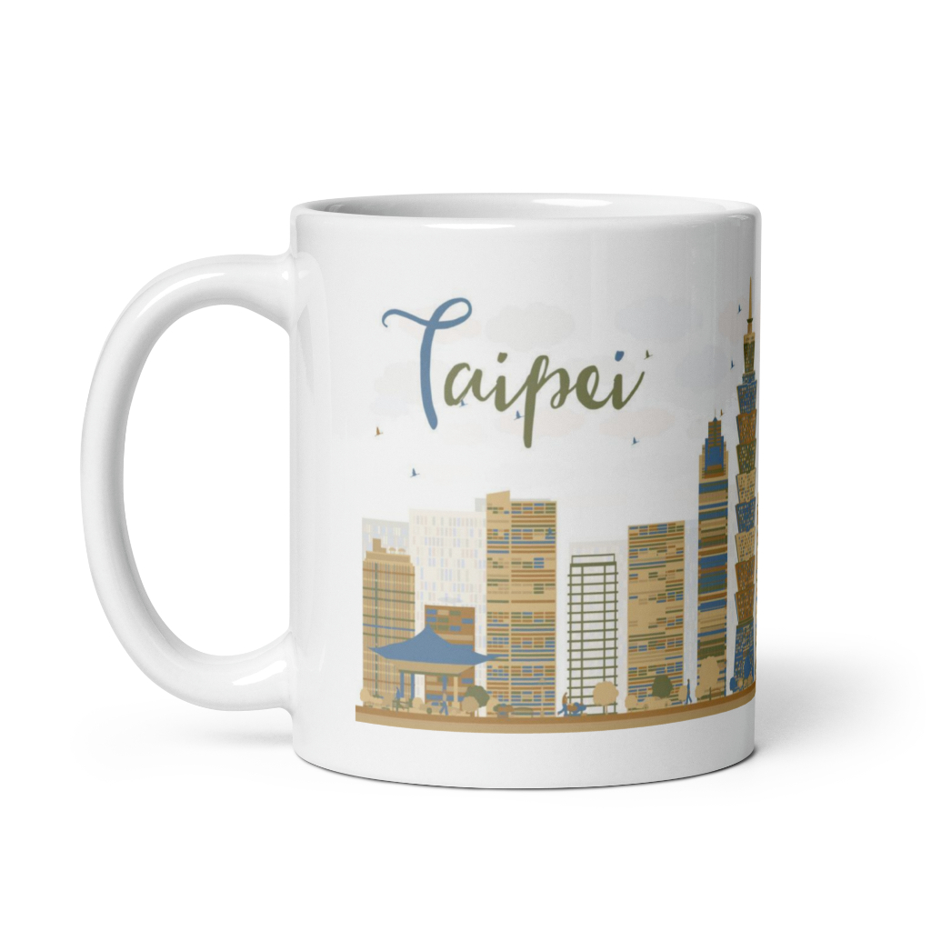 Taiwan Taipei Glass Taiwan Taipei Mug Taiwan Taipei Souvenir Taipei Mug ...