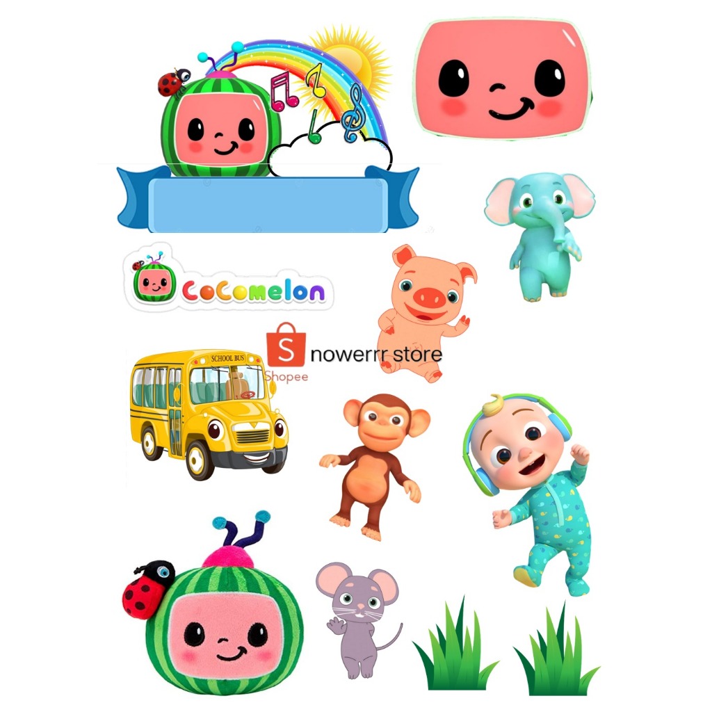 Custom Cocomelon Theme Cake Topper/Cocomelon BIRTHDAY Topper | Shopee ...