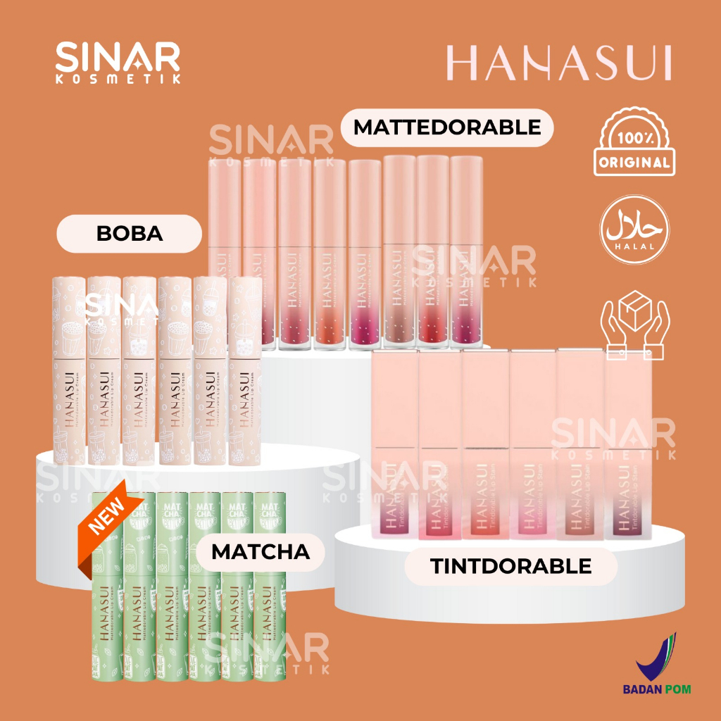 New Matcha Latte] Hanasui Mattedorable Lip Cream - BOBA Edition ...