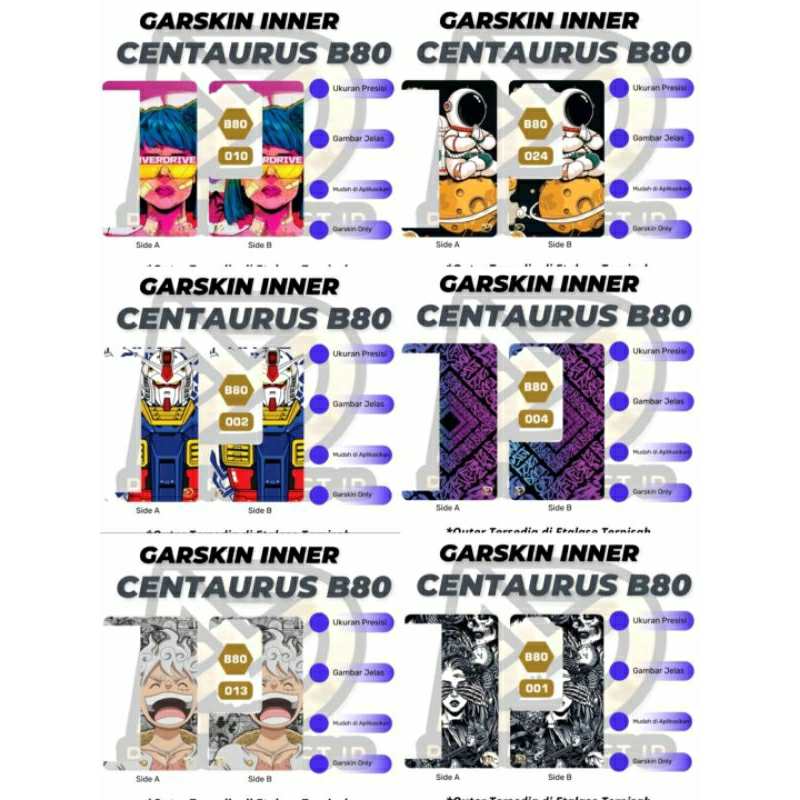 Navyrashop_sticker garskin inner b80 cent b80 | Shopee Malaysia