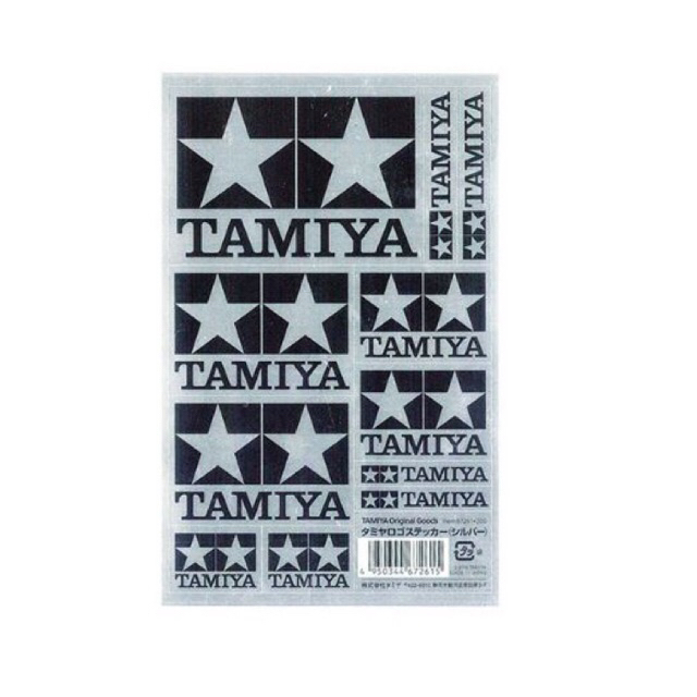 67261 TAMIYA LOGO STICKERS (SILVER) | Shopee Malaysia
