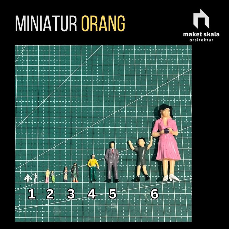 Miniature People Figure Colored Human scale diorama mockup | Shopee ...