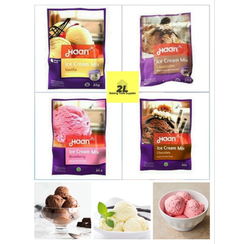 Ice cream powder Haan chocolate packaging 90 grams | Shopee Malaysia