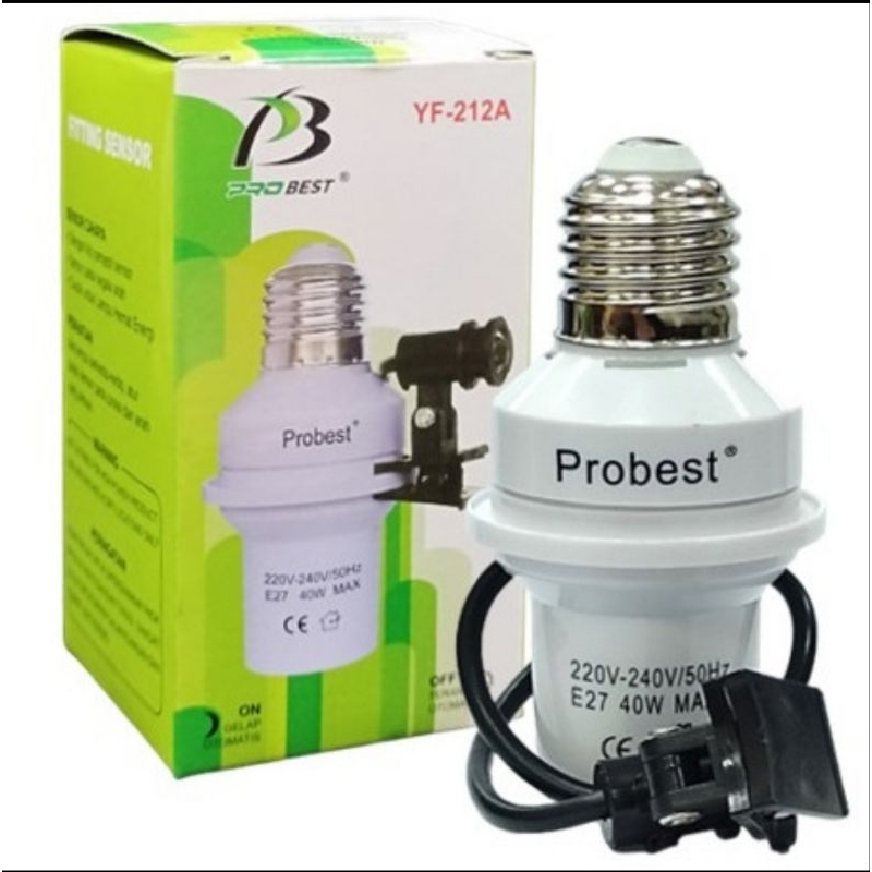 PROBEST LAMP SENSOR FITTING AUTOMATIC BULB FITTING DAY AND NIGHT SNI ...