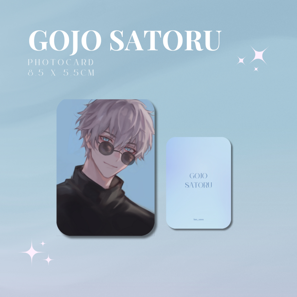 Jjk Gojo Satoru Photocard Fan Merch by unou | Shopee Malaysia