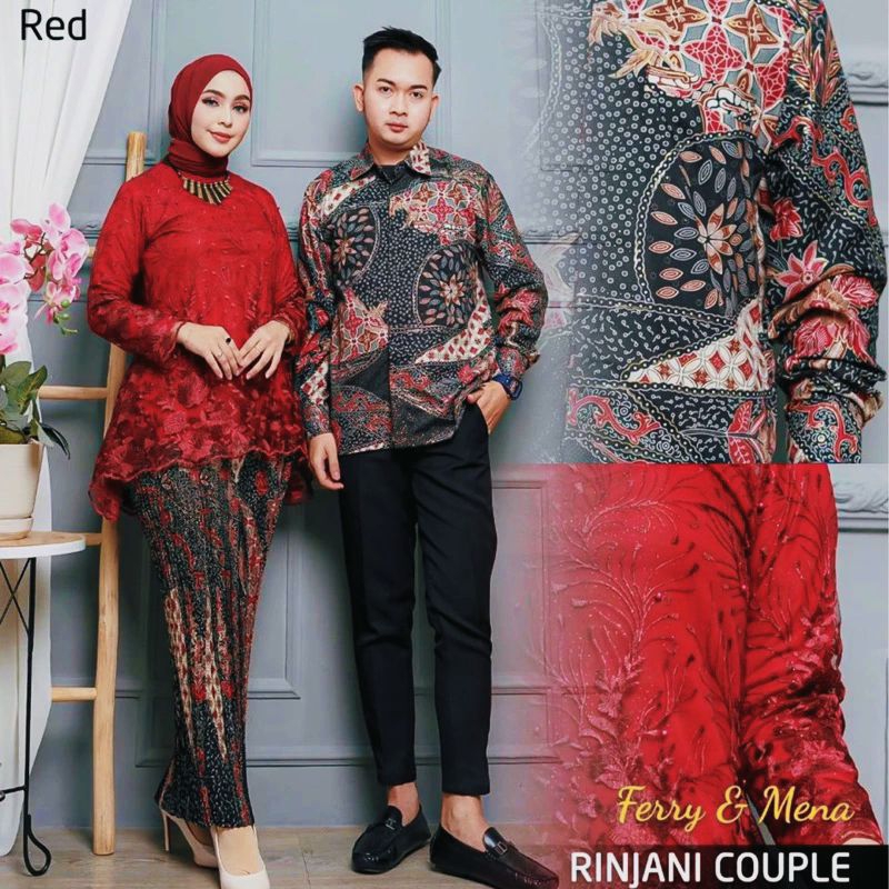 MODERN RINJANI COUPLE SET-COUPLE KEBAYA SET-MODERN KEBAYA COUPLE-LATEST ...