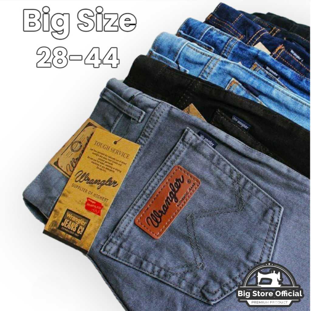 BIG SIZE - WRANGLER JUMBO MEN'S JEANS STANDARD REGULAR MEN'S JEANS/ BIG ...