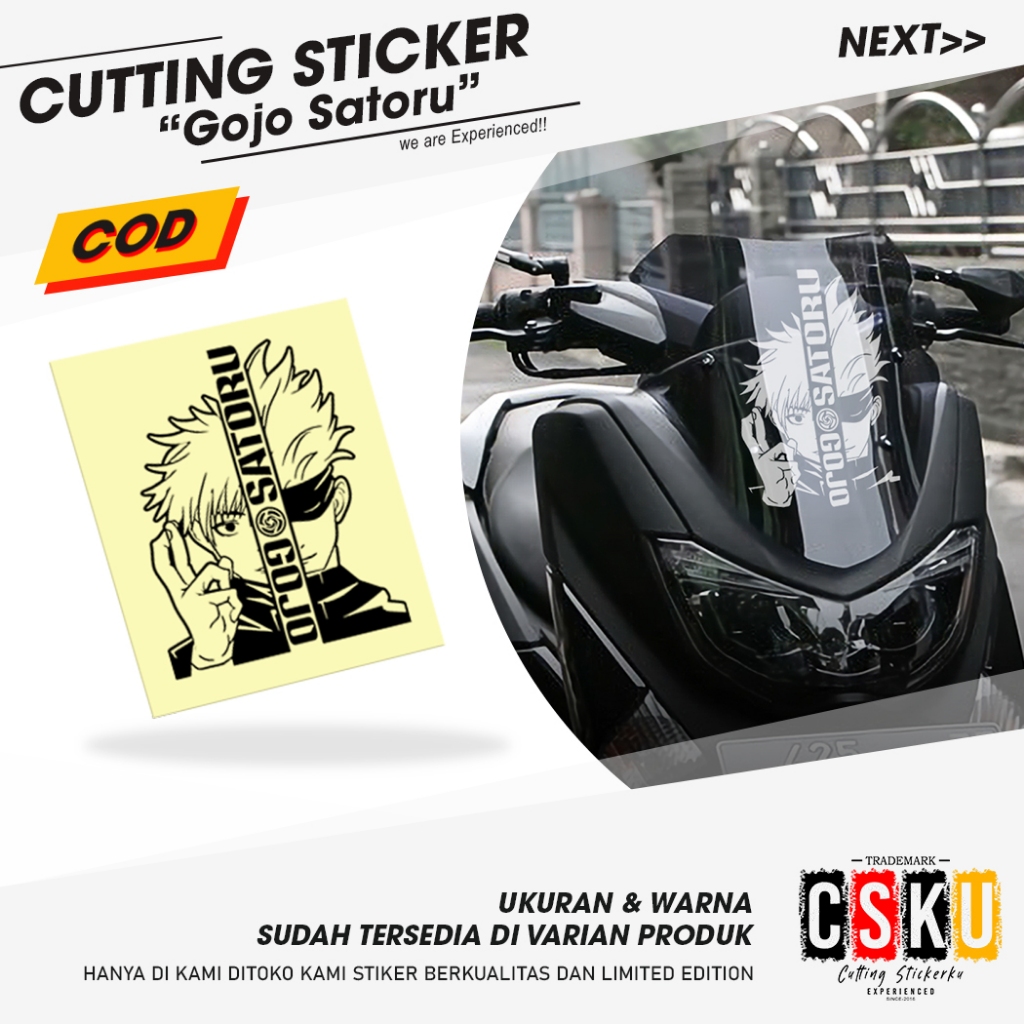 Cutting Sticker Gojo Satoru Variation Motorcycle Car Sticker Japanese ...