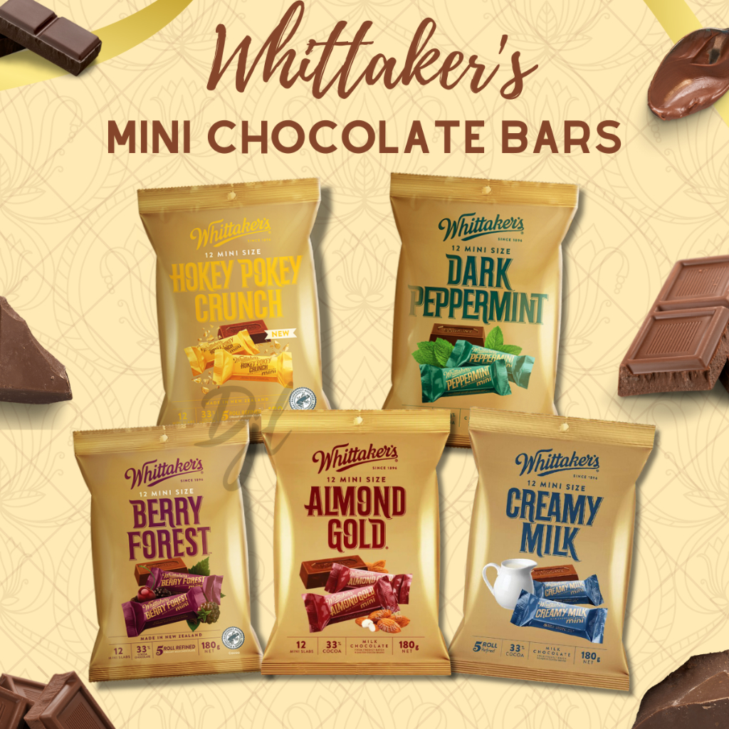 Whittakers Mini Chocolate Bars Mini Chocolate Bars Import 180g 1 Pouch ...