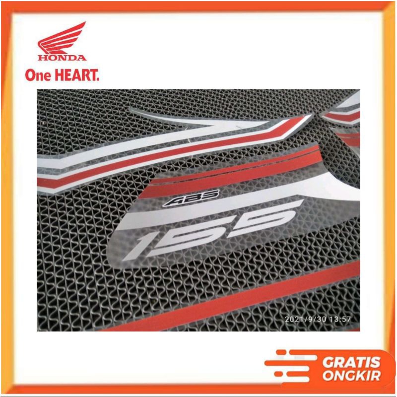 MERAH Striping AEROX 155 OLD NVX VVA Transparent Variation Red SILVER ...