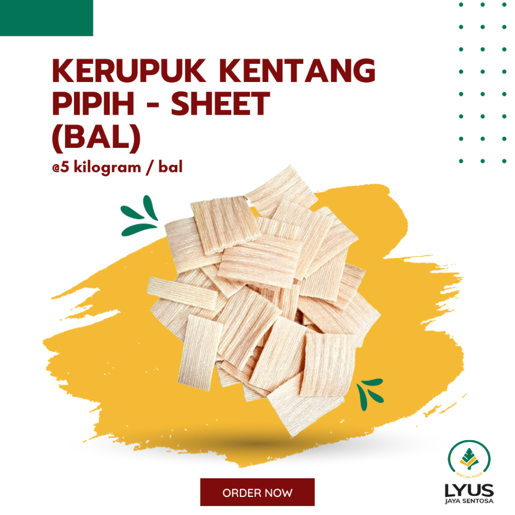 Flat Potato Crackers/ Crackers - Sheet @5kg (BAL) | Shopee Malaysia