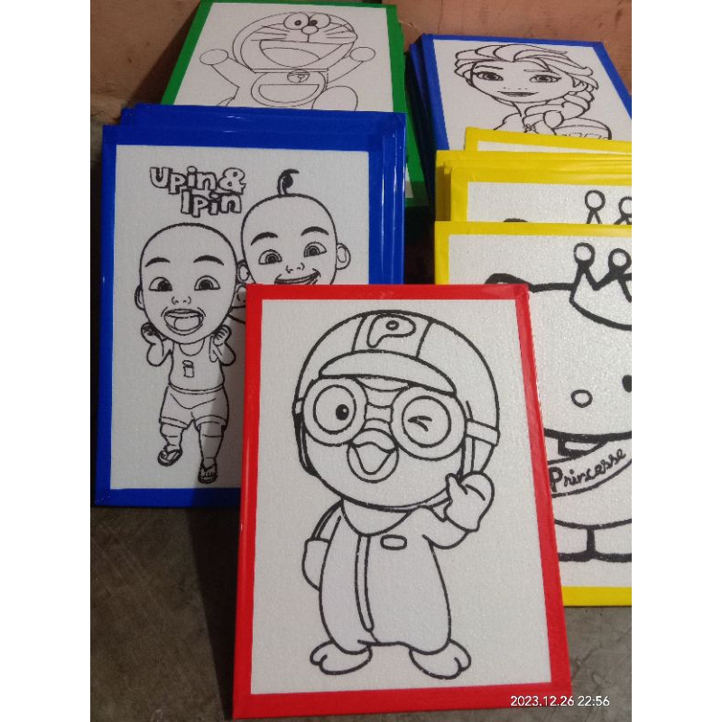 Styrofoam coloring duct tape trim 20 pcs mixed characters | Shopee Malaysia