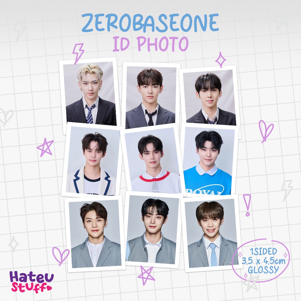 Zerobaseone ZB1 Unofficial ID Photo Boys Planet, KCON Japan 2023, ZBTV ...