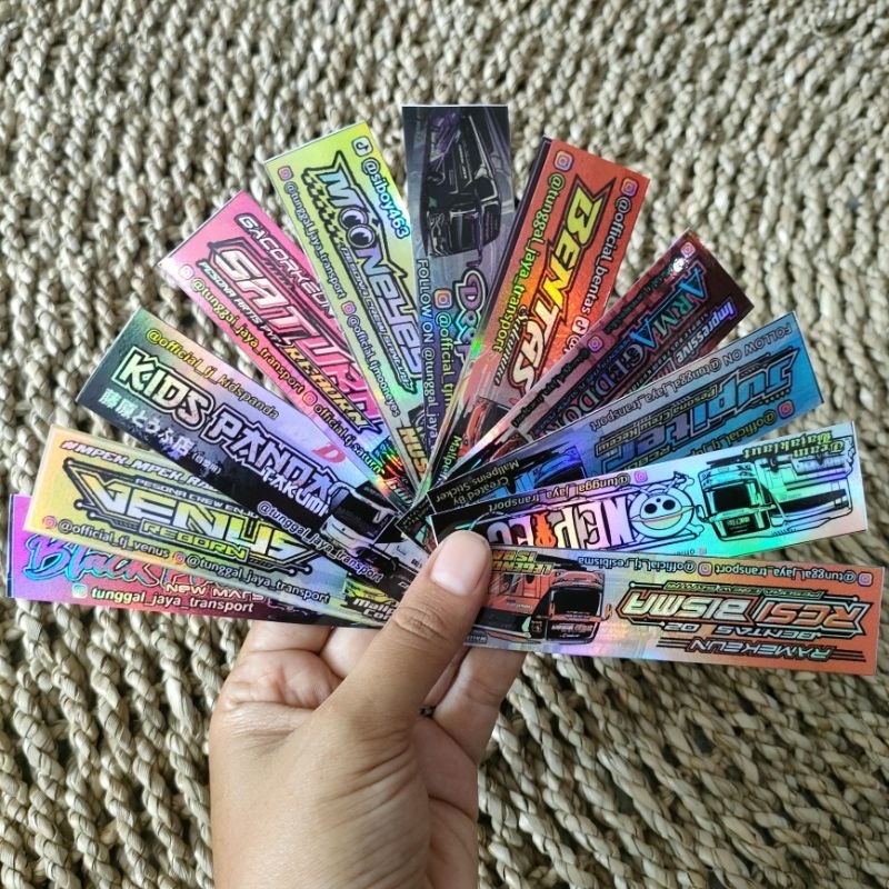 CAHAYA Holo BUS STICKER LIGHT UP TO KNOW THE RIGHT/PO TUNGGAL JAYA ...