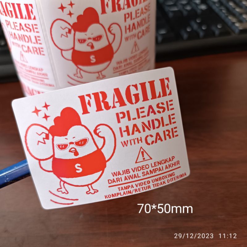 Fragile Sticker Unboxing Sopi Chicken Package | Shopee Malaysia