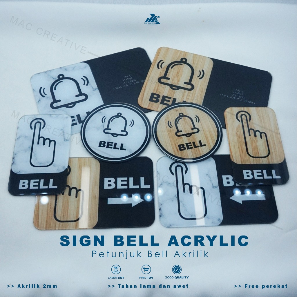 [ Mac ] ACRYLIC BELL BOARD / ACRYLIC BELL SIGN BOARD / ACRYLIC BELL ...