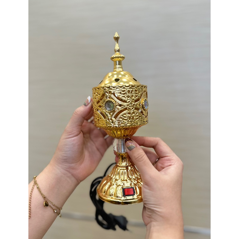 Luxury Electric Mabkhara/Gold Series Electric Incense Holder/Electric ...