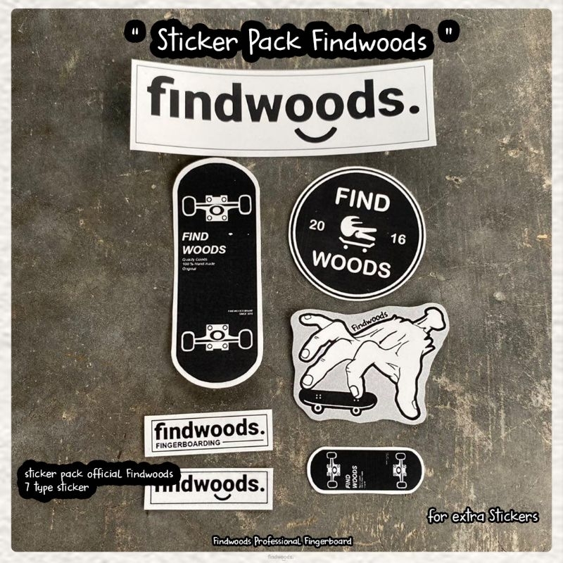 Fingerboard Sticker Pack Findwoods | Shopee Malaysia