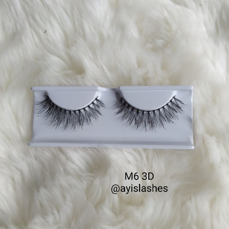 MATA 12 pairs of natural 3D eyelashes full cover (mica) code M6 3D | Shopee Malaysia