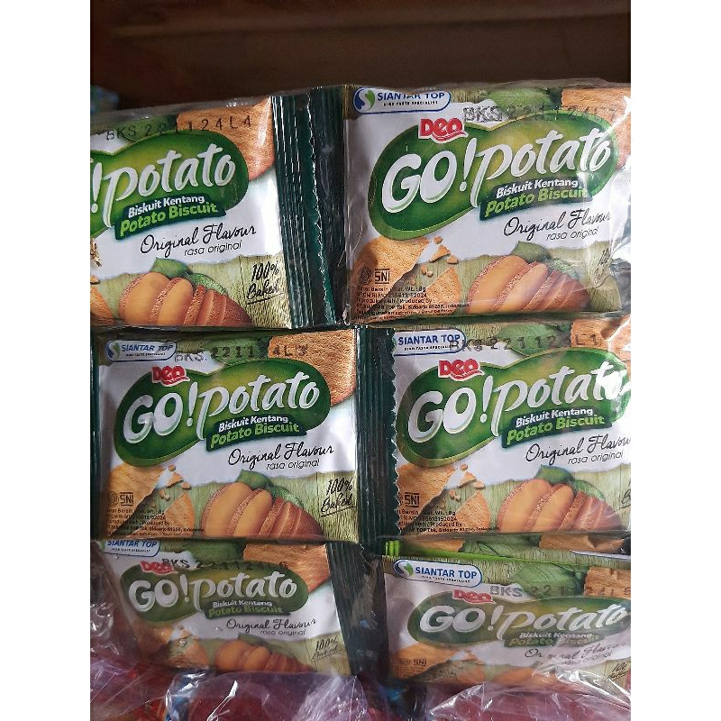 (20 Pcs) DEO GO POTATO BISCUIT POTATO ORIGINAL FLAVOR 8 GRAM | Shopee ...