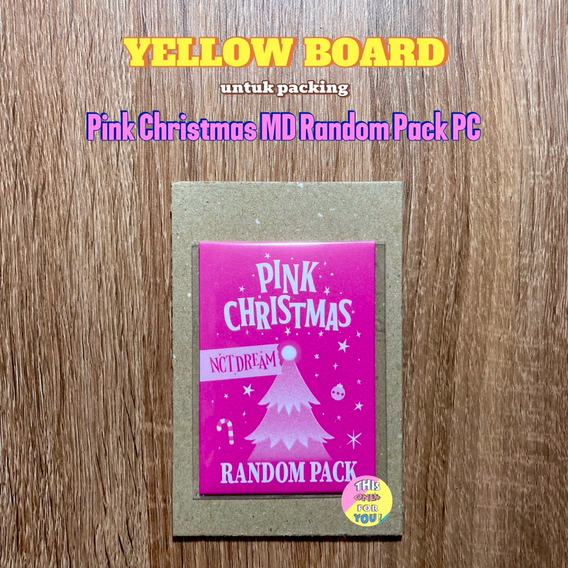 [READY] Yellow Board Cardboard YB for Packing PINK CHRISTMAS • RANDOM ...