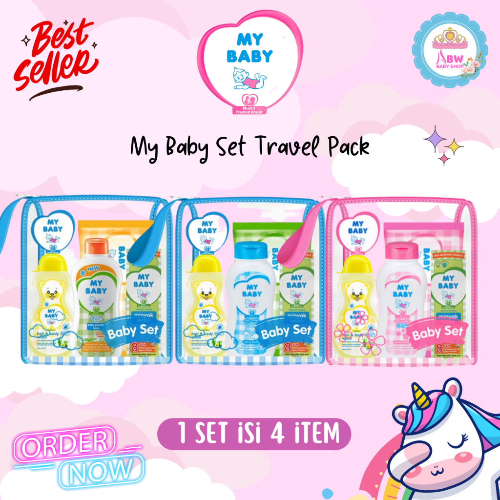 MY BABY Travel Pack Set Contains 4 Items Pouch Bag Packaging / Newborn ...
