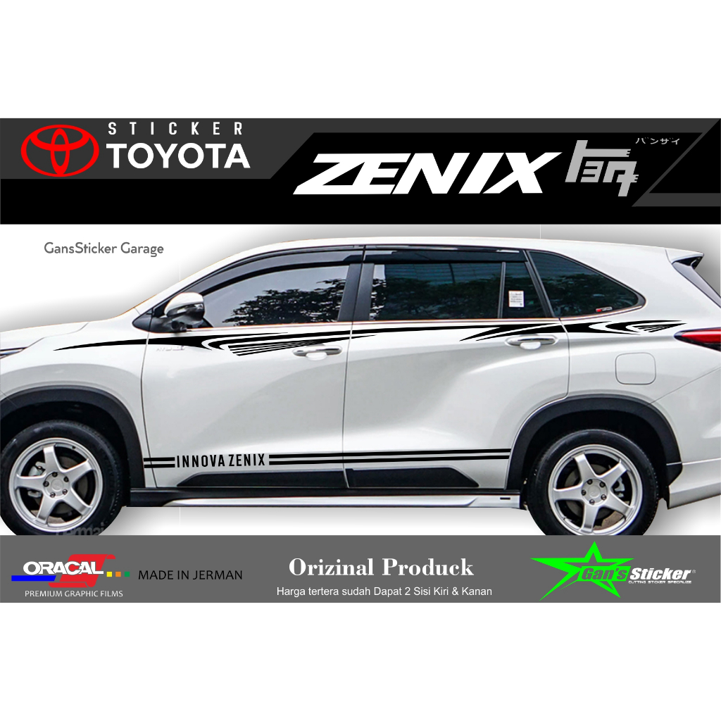 Sticker innova zenix Accessories innova zenix | Shopee Malaysia