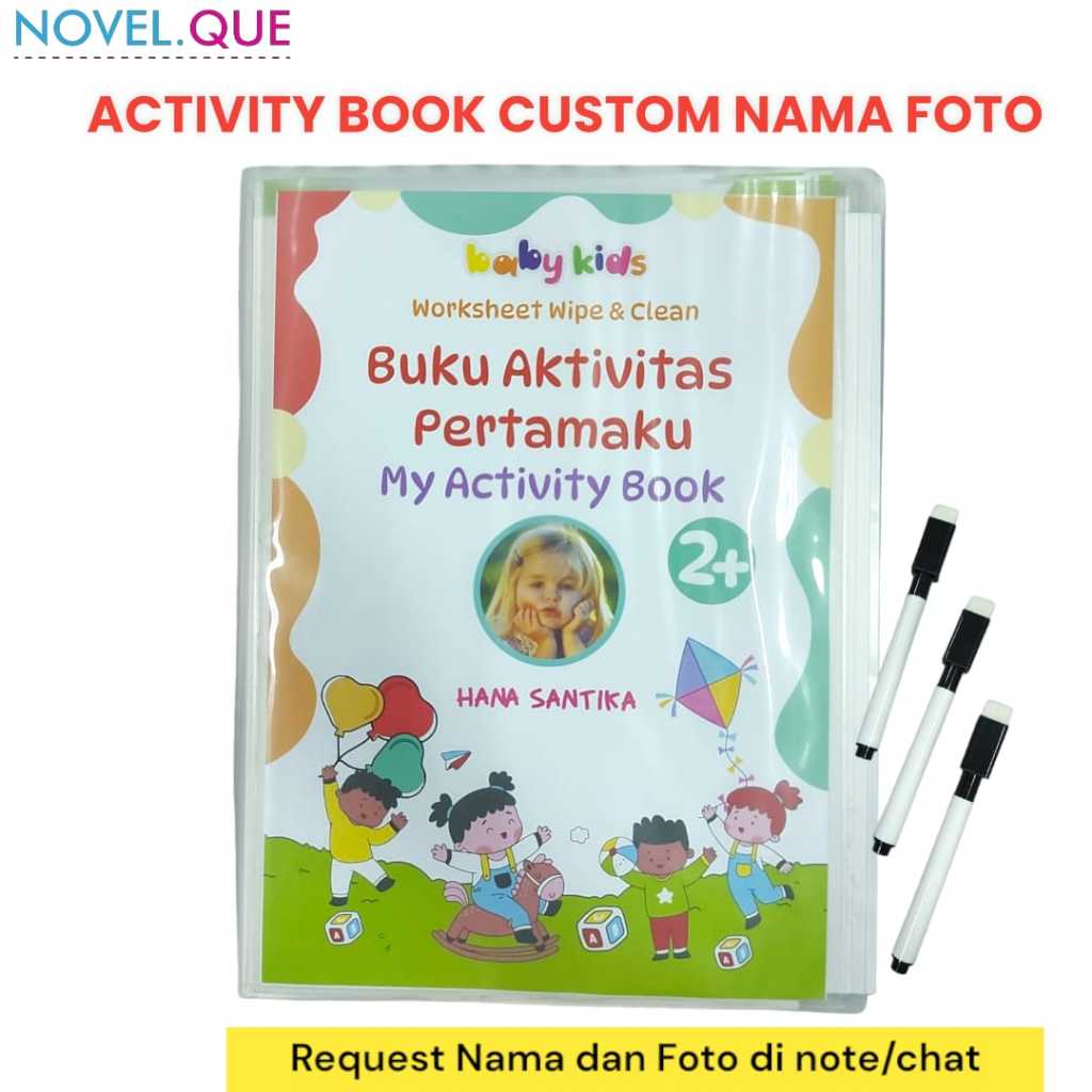 CUSTOM Name Photo FREE My First Activity Book Activity Book Vol.1 ...