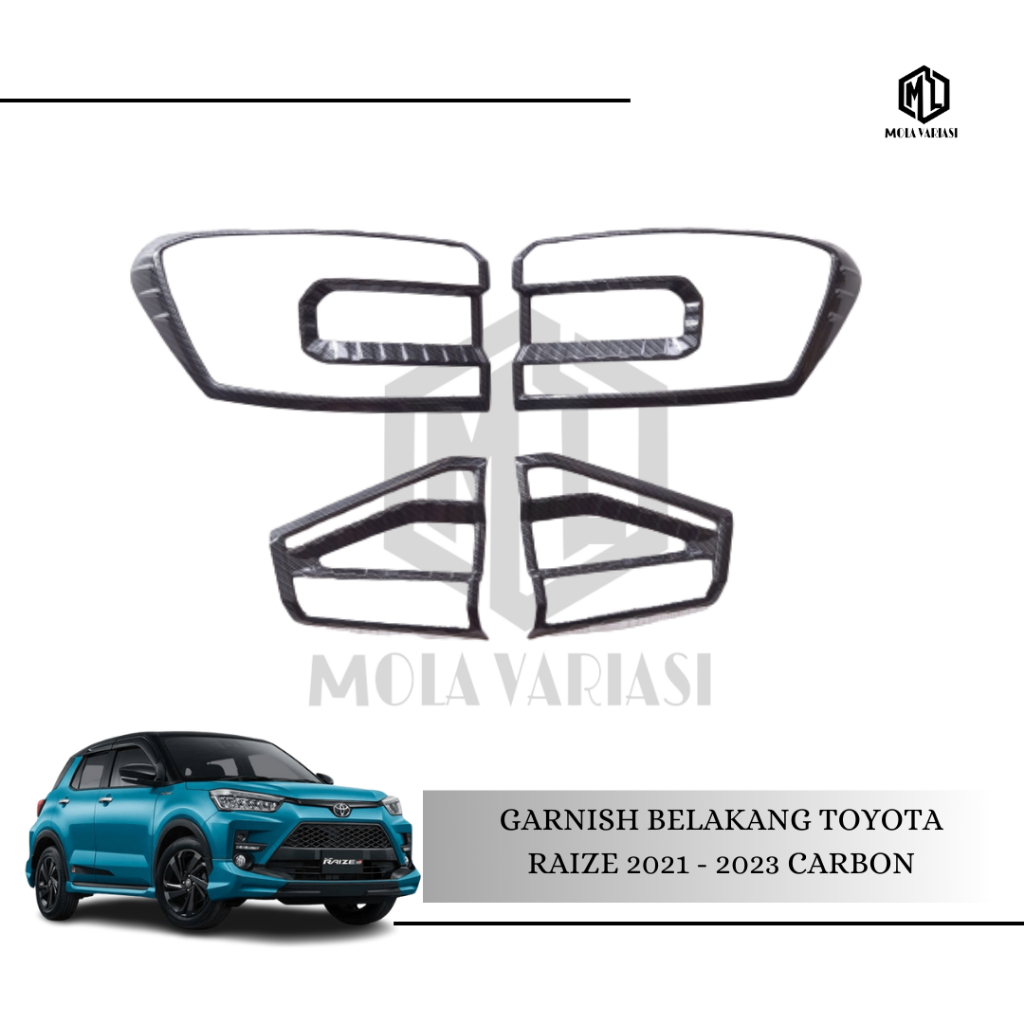 Toyota Raize 2021 - 2023 Carbon Rear Light Garnish | Shopee Malaysia