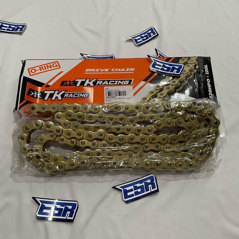 Tk Racing Chain 520 HPO 120L Gold ORing | Shopee Malaysia