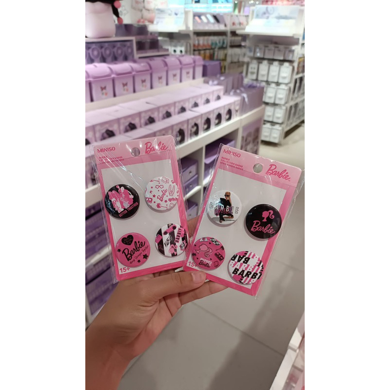 Miniso X BARBIE ROUND PIN | Shopee Malaysia