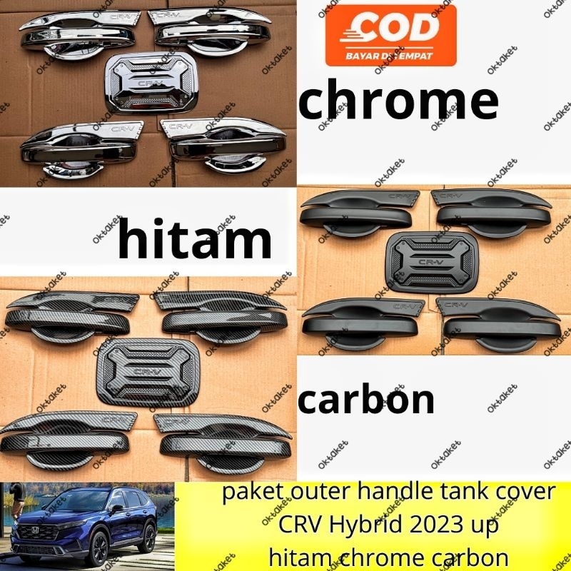 HITAM Crv Hybrid outer handle tank cover package 2023 2024 2025 Black ...
