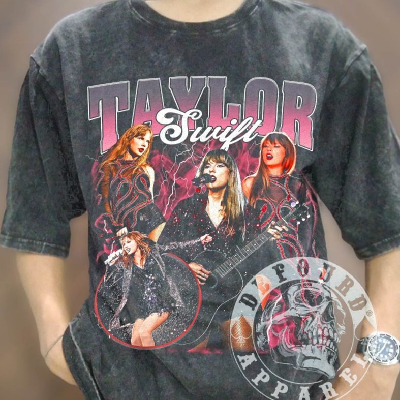 Taylor SWIFT BOOTLEG VINTAGE TEE | Taylor SWIFT OVERSIZED WASH RAP TEE ...