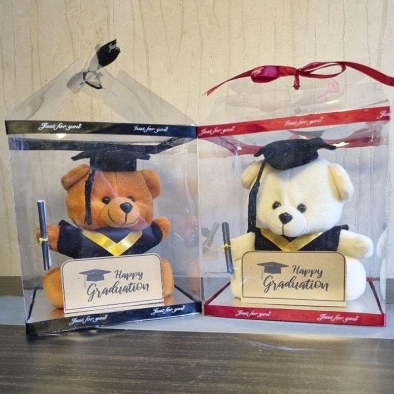 Graduation Doll Graduation Gift Gift Mica Doll Teddy Bear mini (Shine ...