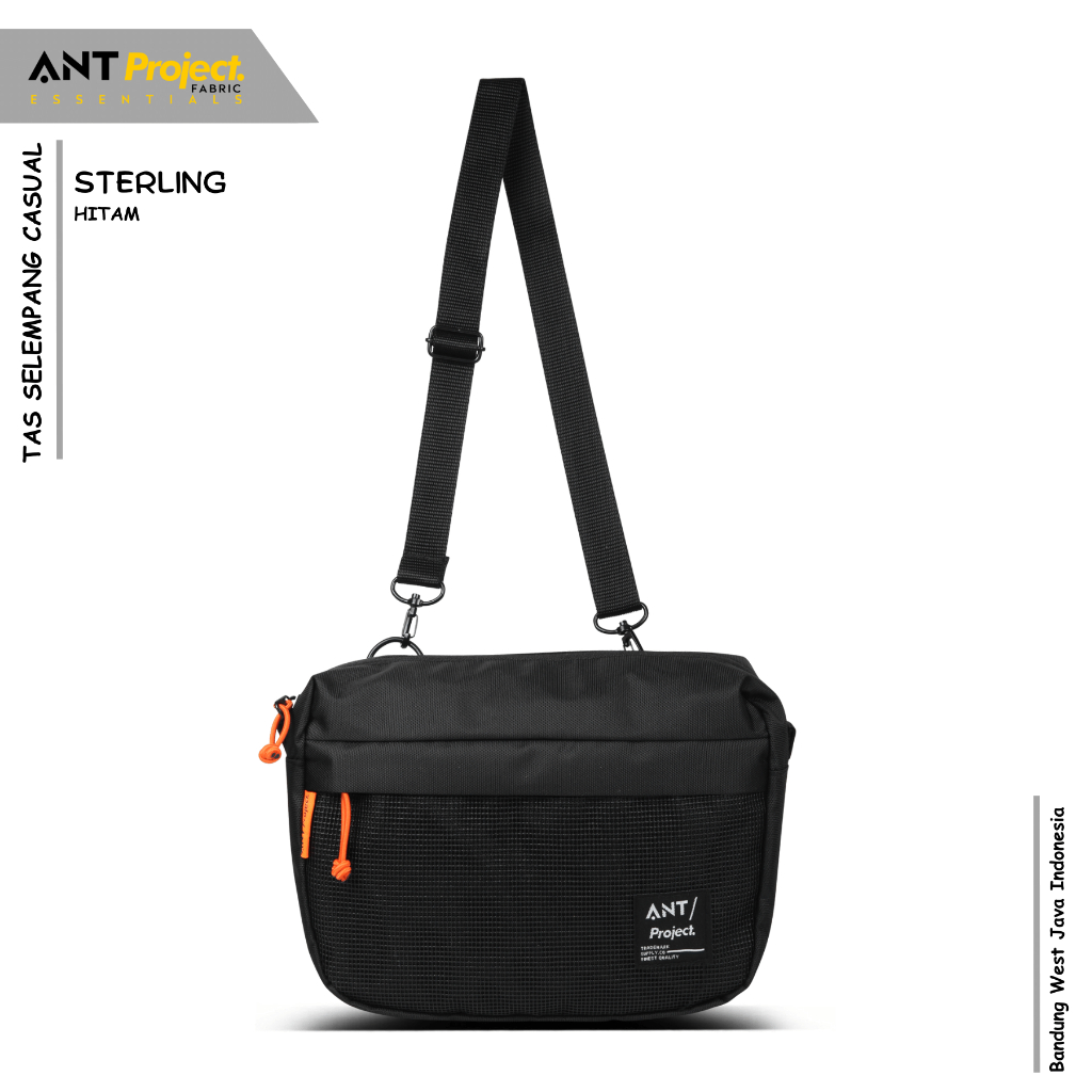 ANT PROJECT - Sling Bag STERLING Black - Tas Sacoche | Shopee Malaysia