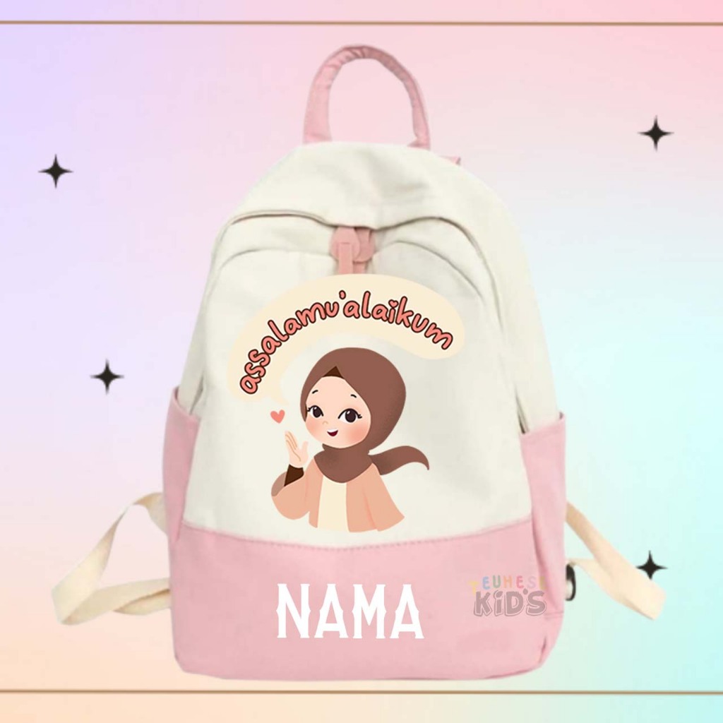 (FREE Name) BACKPACK BAG school children's BACKPACK / Muslim Hajj ...