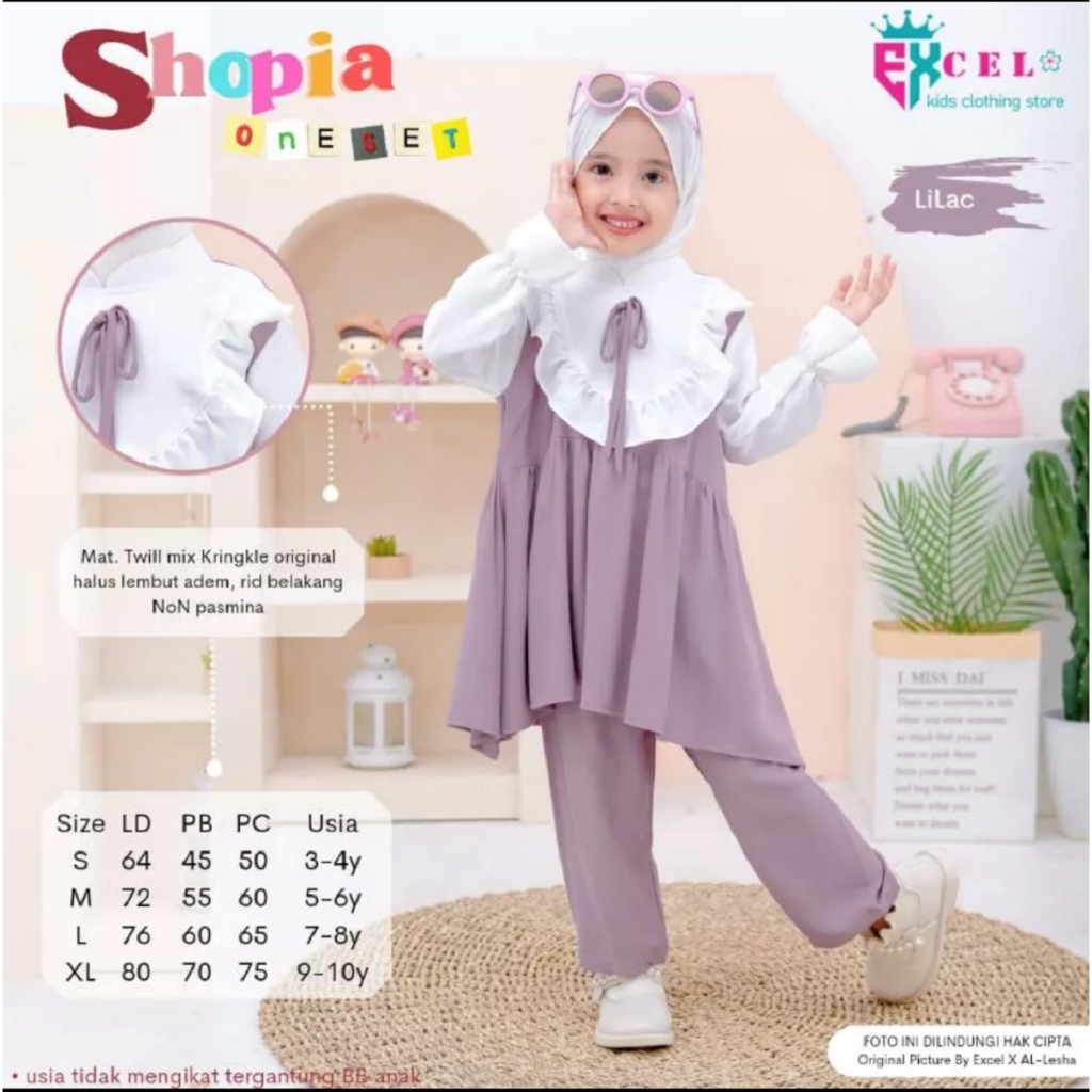 Gamis Anank Girls One set Ages 3-10 Years muslimah Children's Suits ...