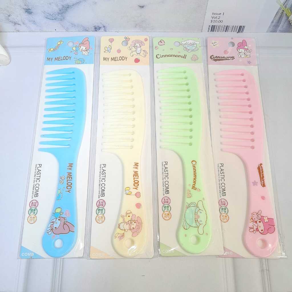 SANRIO Cinnamoroll Melody Kuromi CUTE FAVORITE Children's Comb Plastic ...