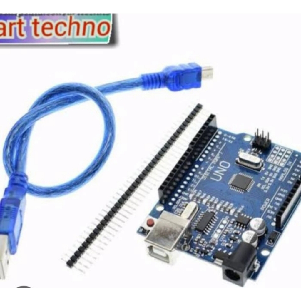 Arduino UNO R3 ATMEGA328 SMD CH340 + pin header + USB cable | Shopee ...