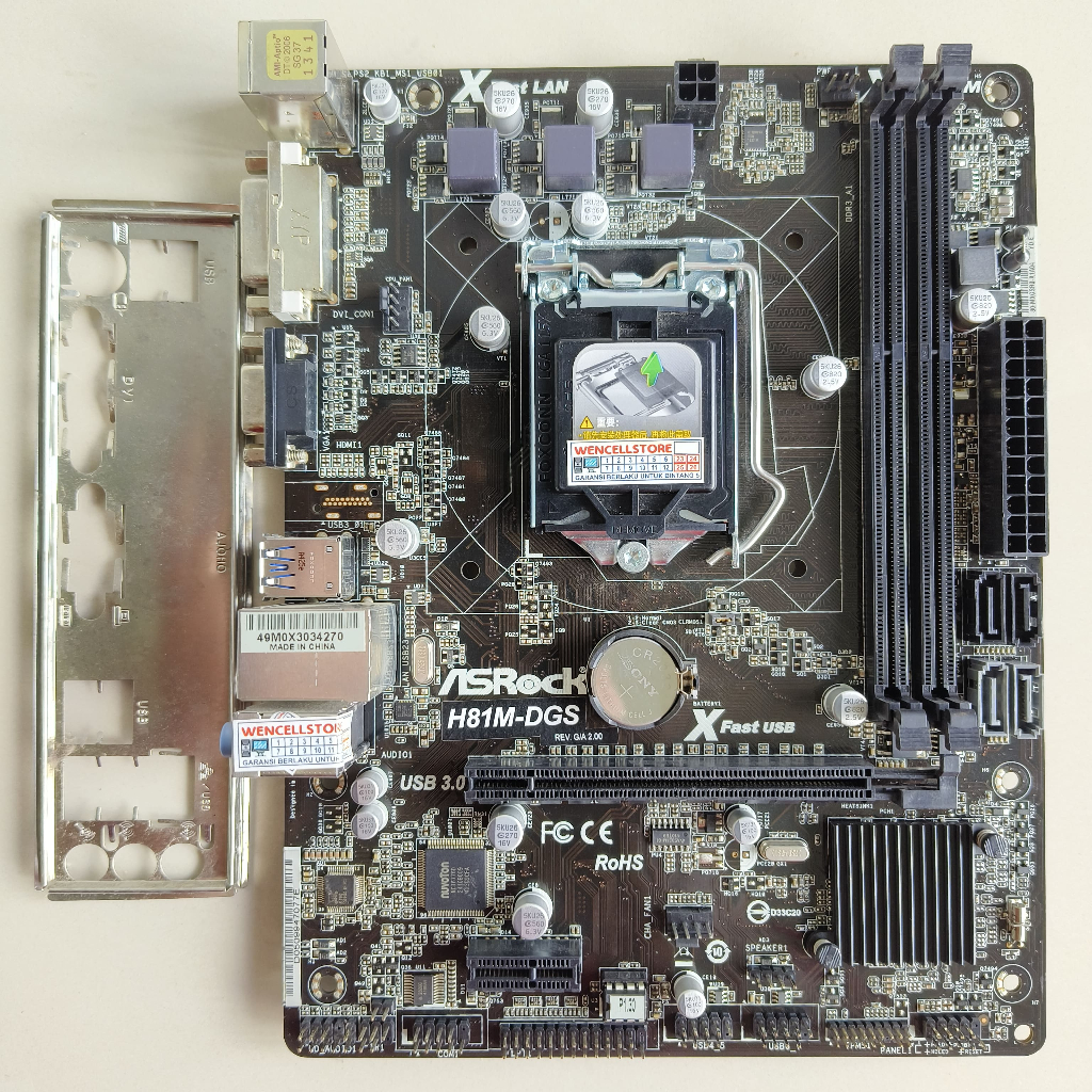Asrock H81M-DGS LGA 1150 DDR3 MOTHERBOARD | Shopee Malaysia