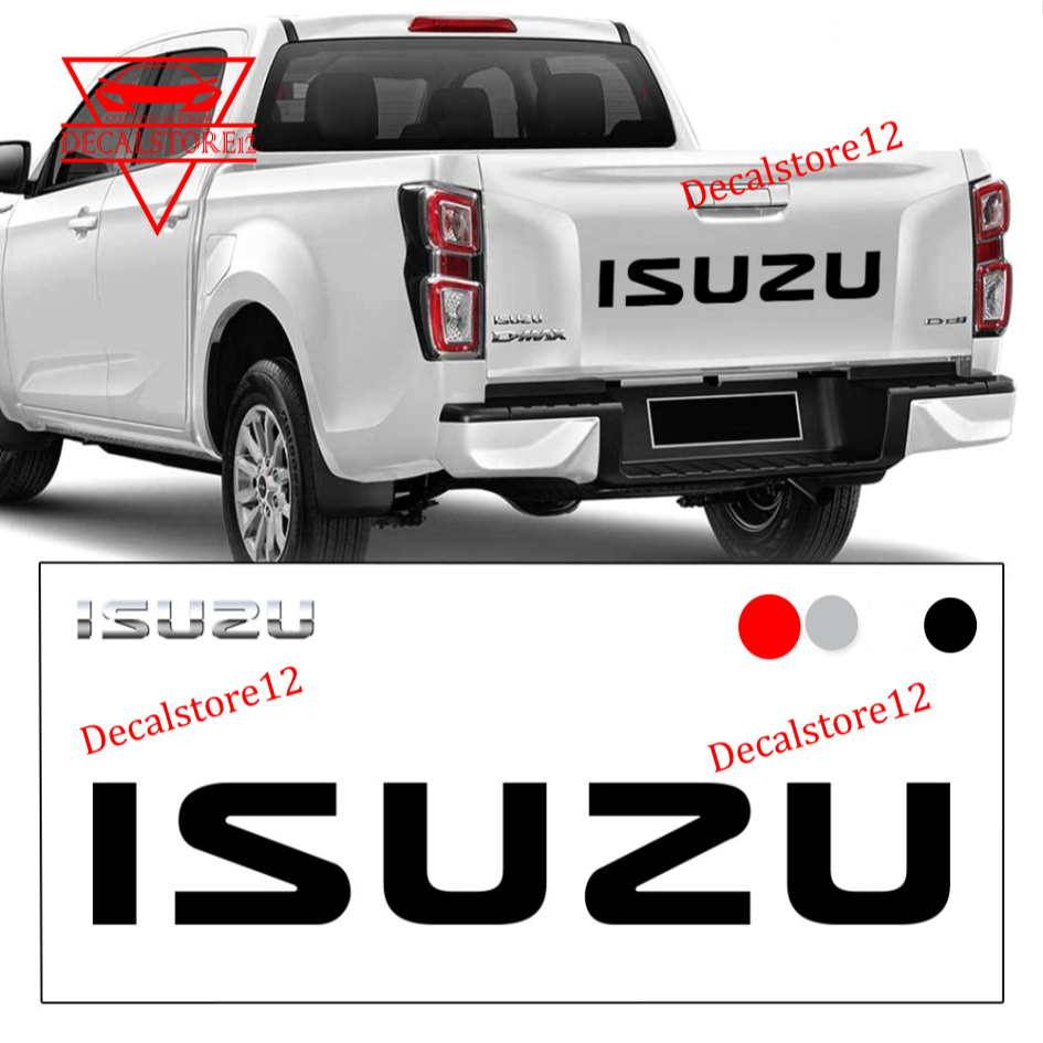 Isuzu cutting sticker, universal izuzu car reargate door sticker ...